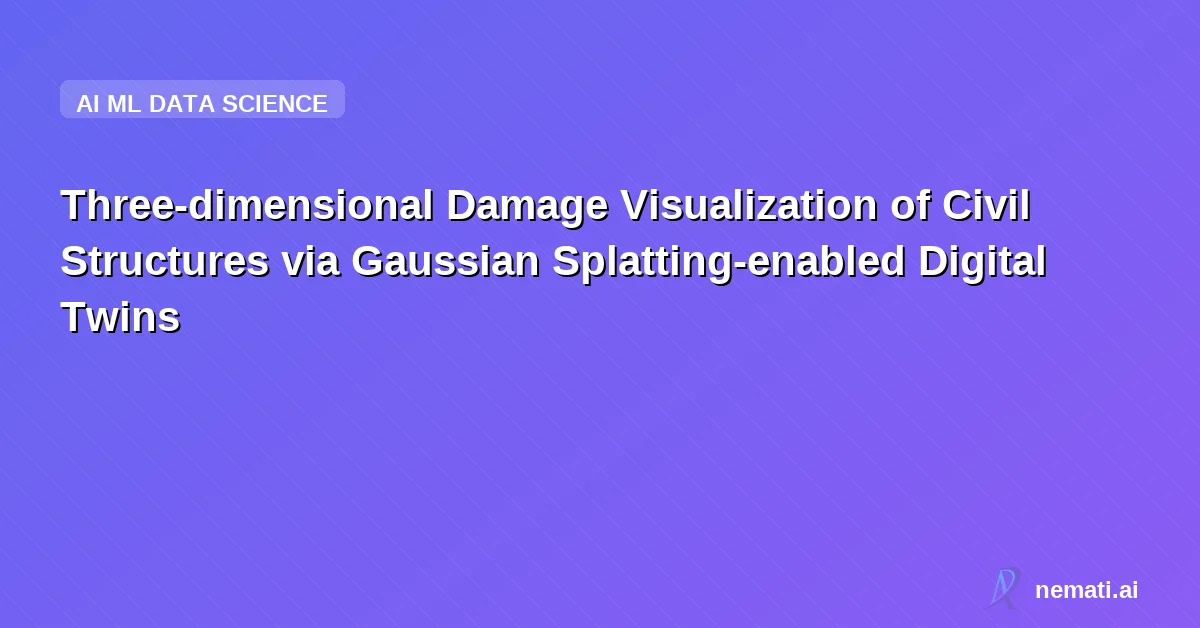 Three-dimensional Damage Visualization of Civil Structures via Gaussian ...